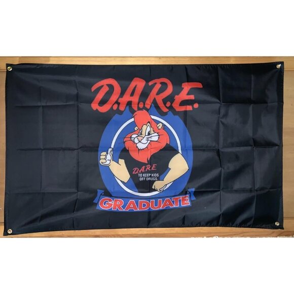 Wall Decor | Vintage Retro Dare Graduate College Dorm Flag Banner 3x5 ...